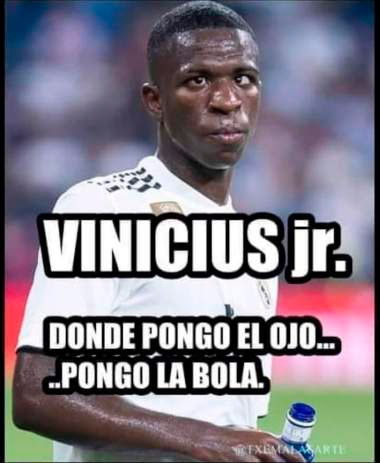 Vinícius está hundido por burlas y memes en las redes sociales